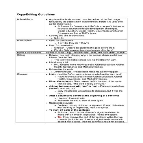 Copy-Editing Guidelines | DOCX