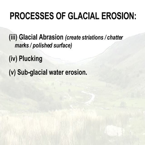 Copy Of Glacial Erosion | PPT