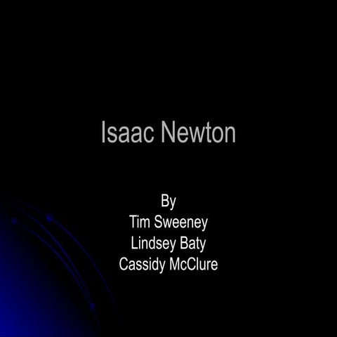 Isaac Newton | PPT