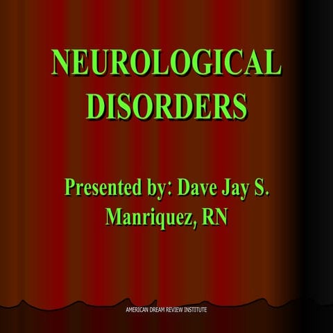 Neurological Disorders | PPT