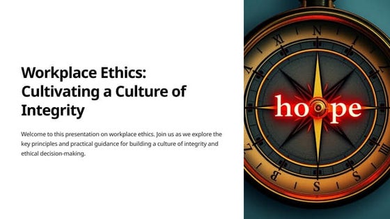 Workplace Ethics PowerPoint Presentation | PPT | Human Resources | Business