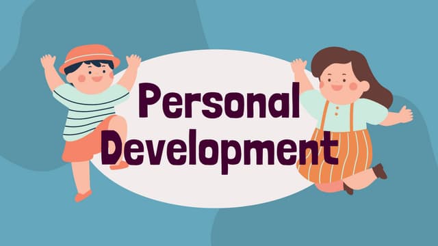 Cg personal development | PDF