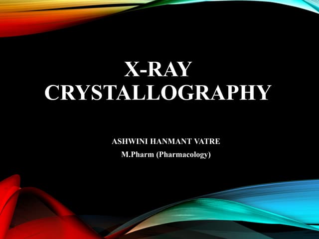 X ray powder diffraction | PPTX