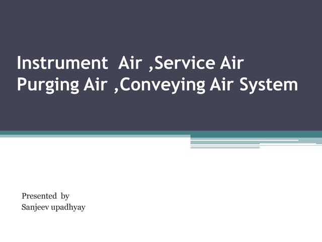 Compressed Air System | PDF
