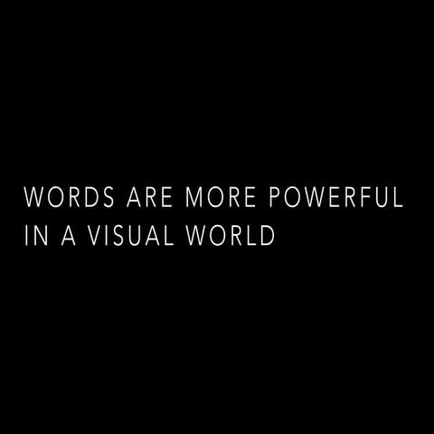 Words are more powerful in a visual world | PDF