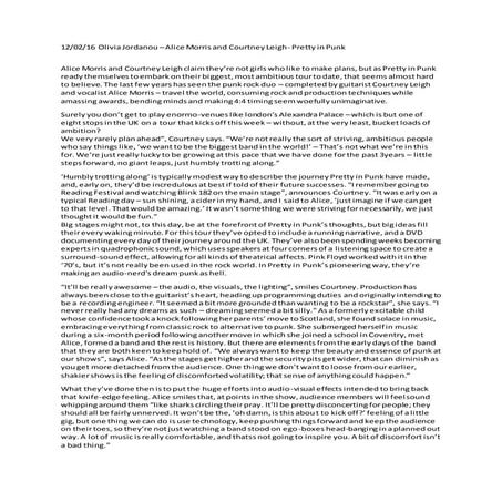 Copy dps draft | DOCX | Rock Music | Music