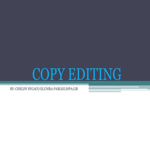 Copy editing | PPTX