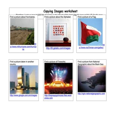Copying Images Worksheet6565655 | DOC