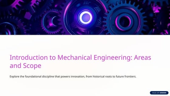 Introduction to mechanical engineering | PPTX | Mechanical and Industrial Engineering Industry ...