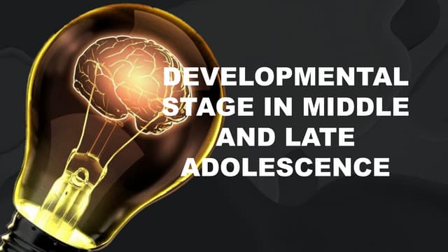 PERDEV MODULE 3 - the developmental stages | PPTX
