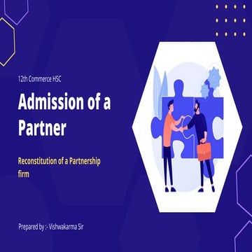 Admission of a Partner | PPTX
