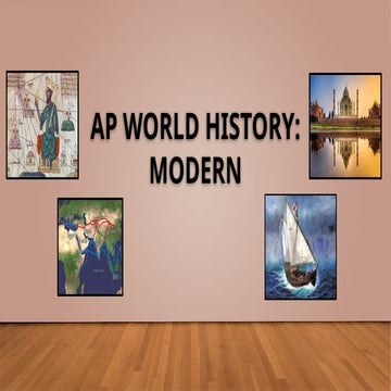 Advanced Placement Modern World History Master Slides Unit 1.pptx