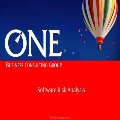 Software risk analysis and management | PPTX