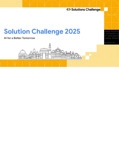Solution Challenge 2025-AI for a Better Tomorrow | PPT