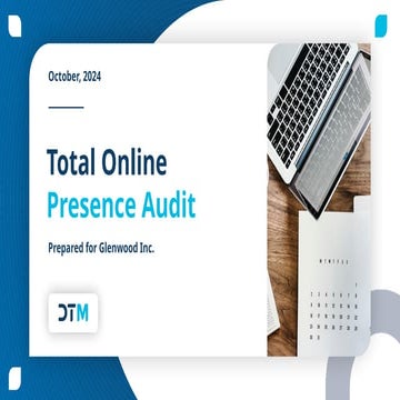 Total Online Presence Audit example presentation | PPT