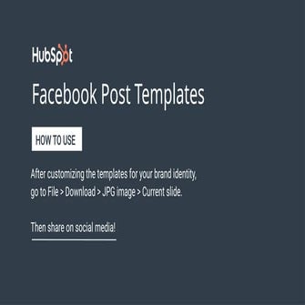 Facebook Post Templates and instagram– HubSpot.pptx