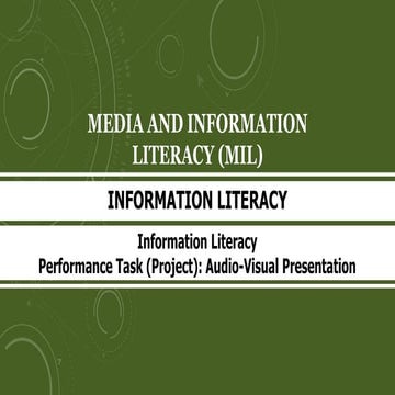 Media and Information Literacy Lesson for SHS | PPT