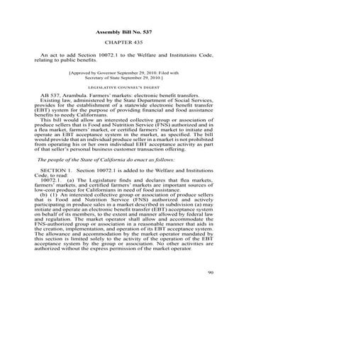 Local Food Policy & Health: State Policies Supporting /SNAP in Farmers ...