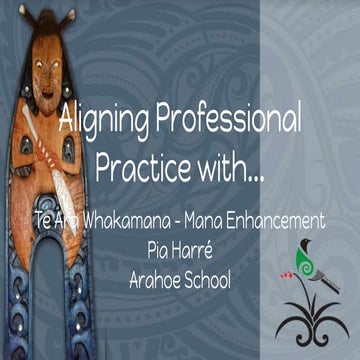 Aligning Professional Practice With Te Ara Whakamana: Mana Enhancement ...