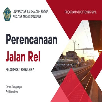 Perencanaan Jalan Rel | PDF