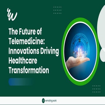 The Future of Telemedicine: Innovations Driving Healthcare ...