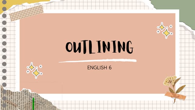Outlining - EAPP | PPTX