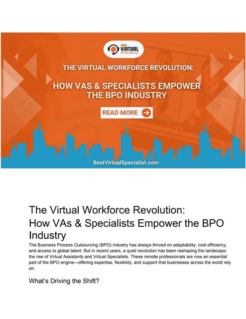 Non-Voice Process Means in BPO 2025 – Complete Guide.pptx