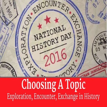 Copy of Choosing a Topic for NHD | PPTX