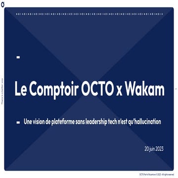Le Comptoir OCTO - Une vision de plateforme sans leadership tech n’est ...