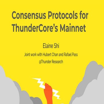 Consensus protocols for thundercore's mainnet | PDF | Computing | Technology & Computing