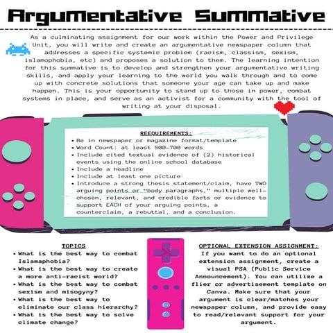 Argumentative Newspaper Column 1 | PDF