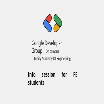 GDGoC TAE Orientation presentation for WOW-Verse hackathon | PDF