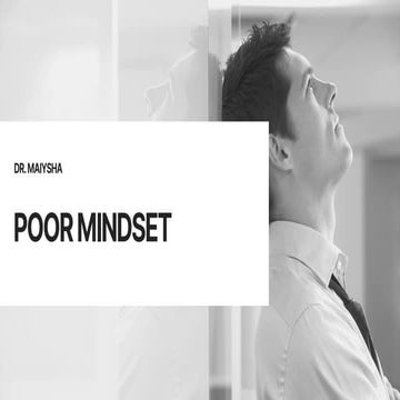 Poor Mindset | PDF