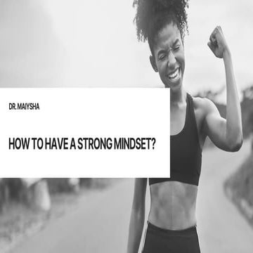 How To Have A Strong Mindset? | PDF