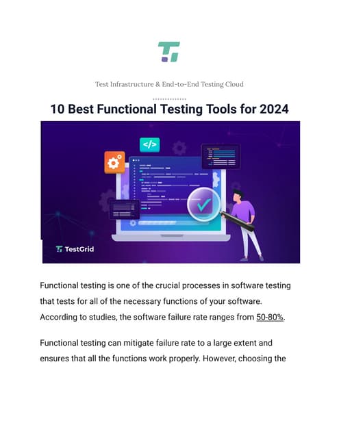 Software Testing Tools Edureka Pdf Shareware And Freeware Computer Software And Applications