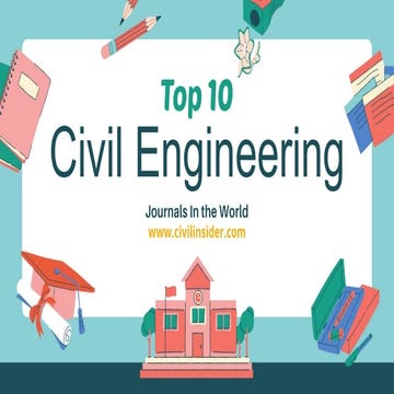 Civil Engineering Journals in the World | PPTX | Civil Engineering ...
