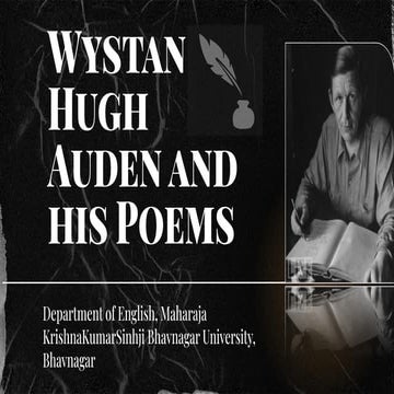 Wystan Hugh Auden and his Poems | PDF | Poetry | Books and Literature