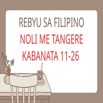 Noli me tangere kabanata 49 | PPTX