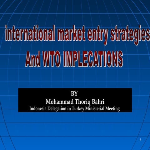 SMEs, World Trade and Implication | PPT | Business | Business and Finance