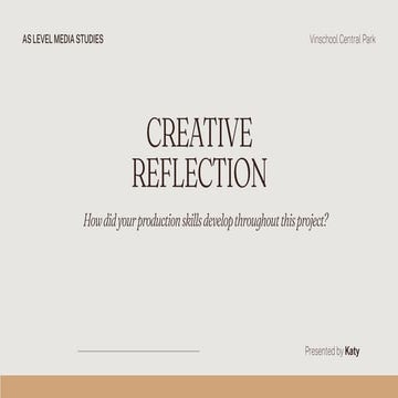 Critical Creative Reflection - Phung Ha Anh Thu | PPT