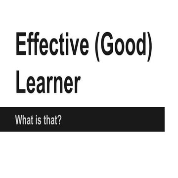 Attributes of great learner year 8 lesson 1 | PPT