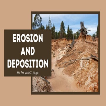 Copy of Erosion and Deposition on the Planet | PDF