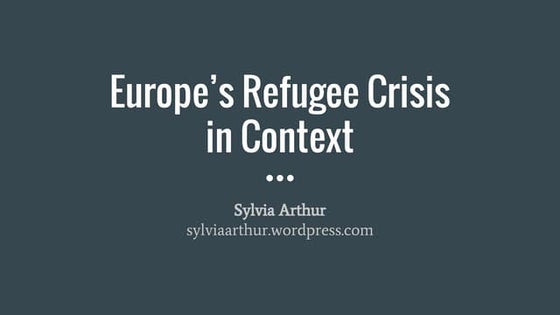 The refugee crisis | PPT