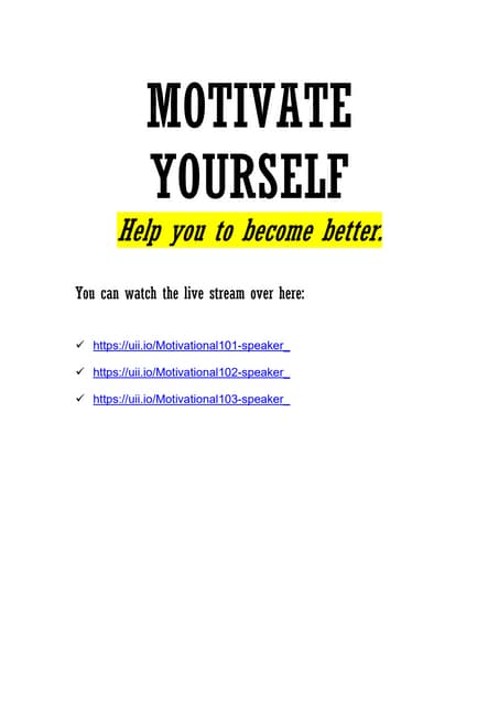 Motivational | PDF