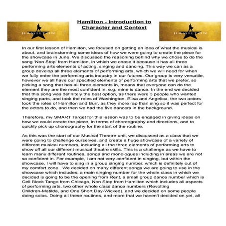 Copy of Hamilton - Introduction to Character and Context 2.pdf | Music ...
