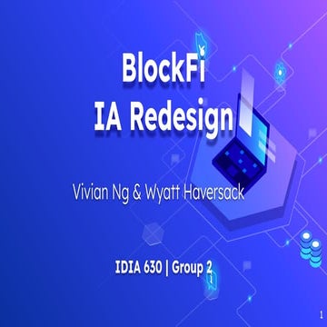 BlockFi IA Redesign | PPT