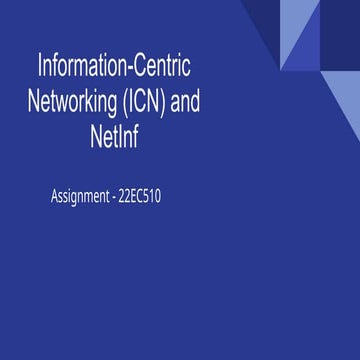 Copy Of Information Centric Netxxxxxxxworking Icn And Netinf Pptx
