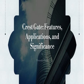 Spillway crest gate presentation topic irrigation | PPT