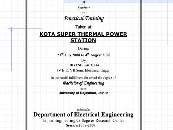 KTPS | DOCX | Power and Energy Industry | Industries