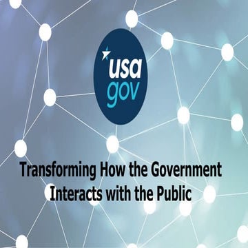 Transforming How the Government Interacts with the Public | PPTX